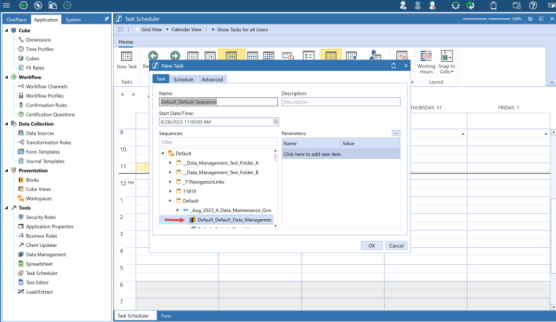 Task Scheduler in Workspaces